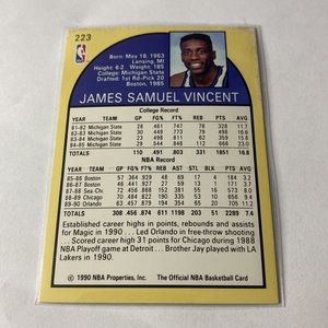 NBA | Toys | Rare Michael Jordan Card 99 Nba Hoops Sam Vincent Card 223 ...